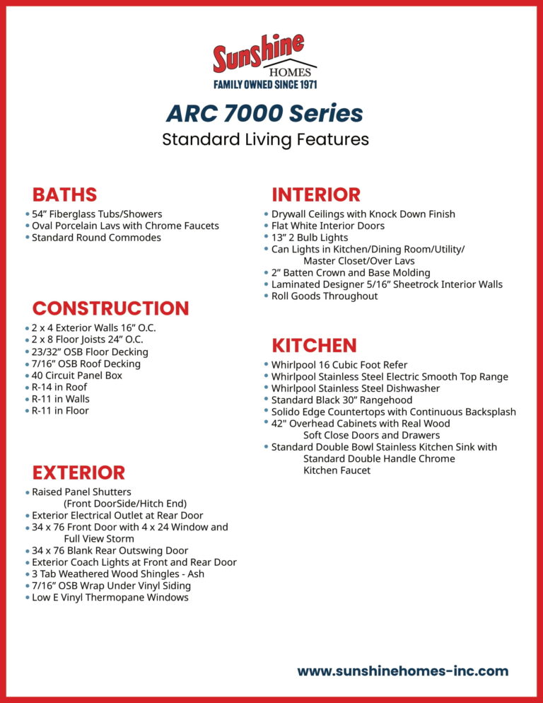 Arc Series Decor - Sunshine Homes
